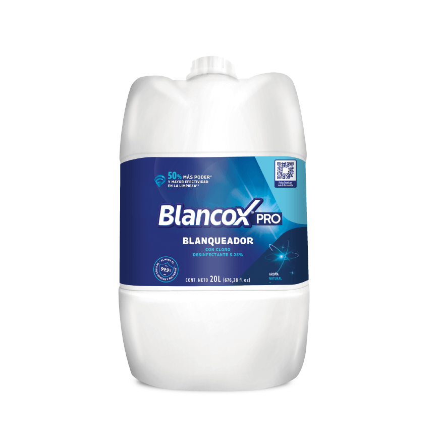 Blanqueador con cloro desinfectante 5,25% | blancox.com.co